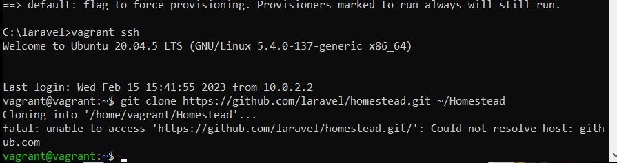 Fatal Error: Unable to access · Issue #1857 · laravel/homestead · GitHub