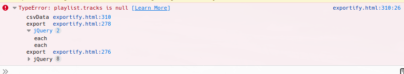 "Export All" not working · Issue #65 · watsonbox/exportify · GitHub