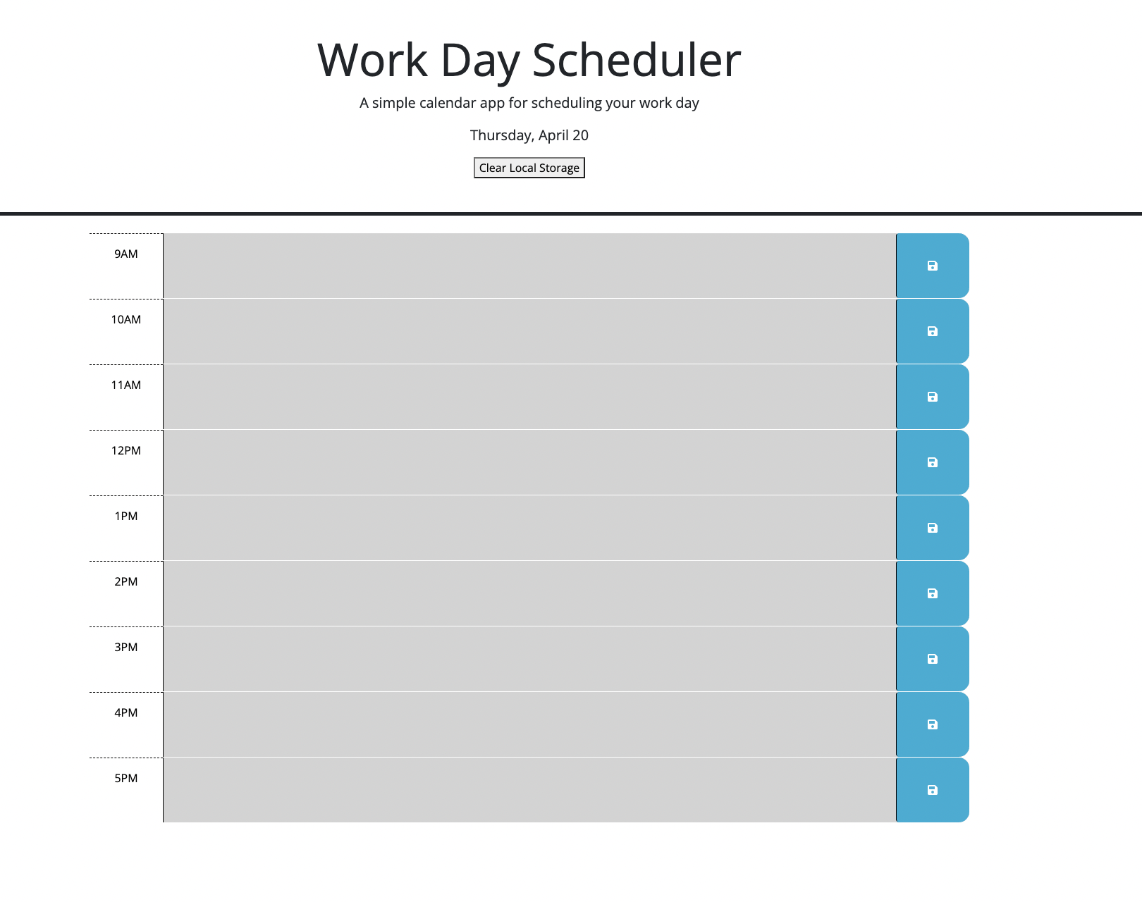 GitHub - mayamous3/workday-scheduler: Completed code associated to a work day scheduler