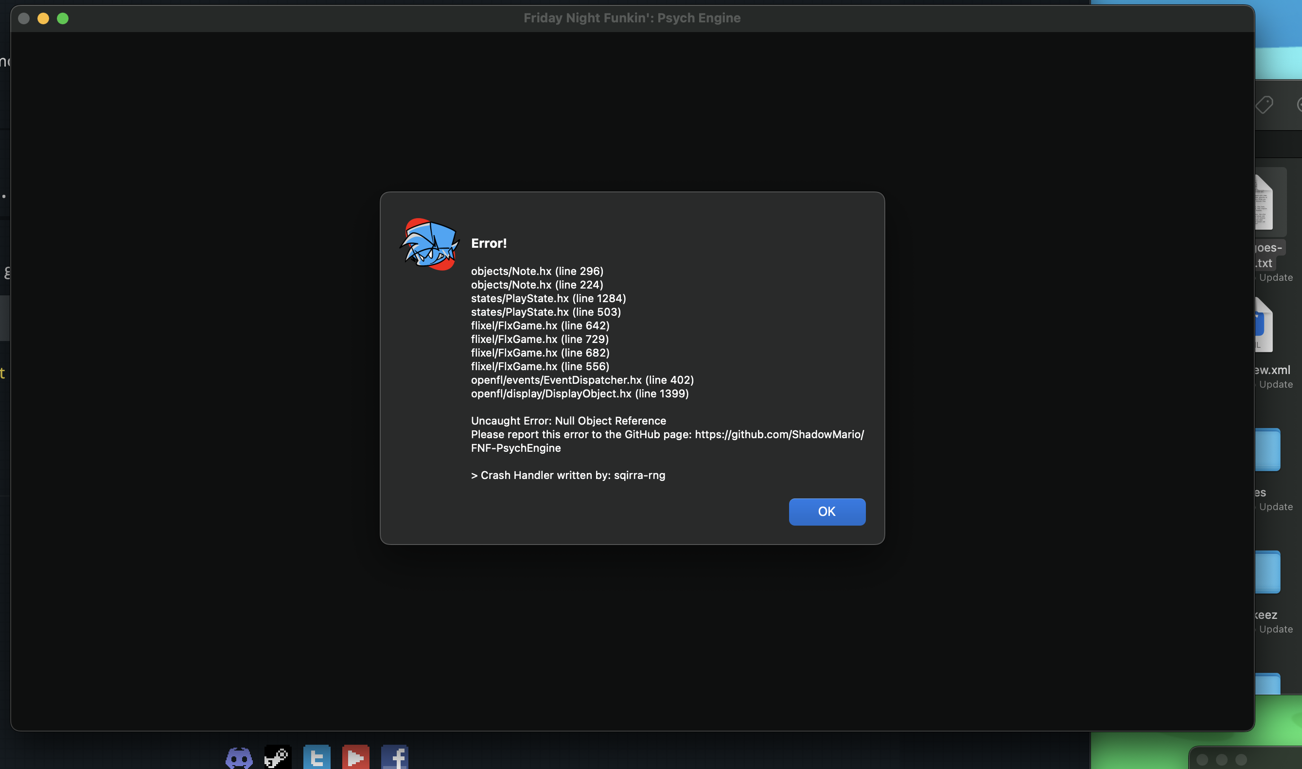 Noteskin Crashes Game · Issue 13096 · Shadowmariofnf Psychengine · Github