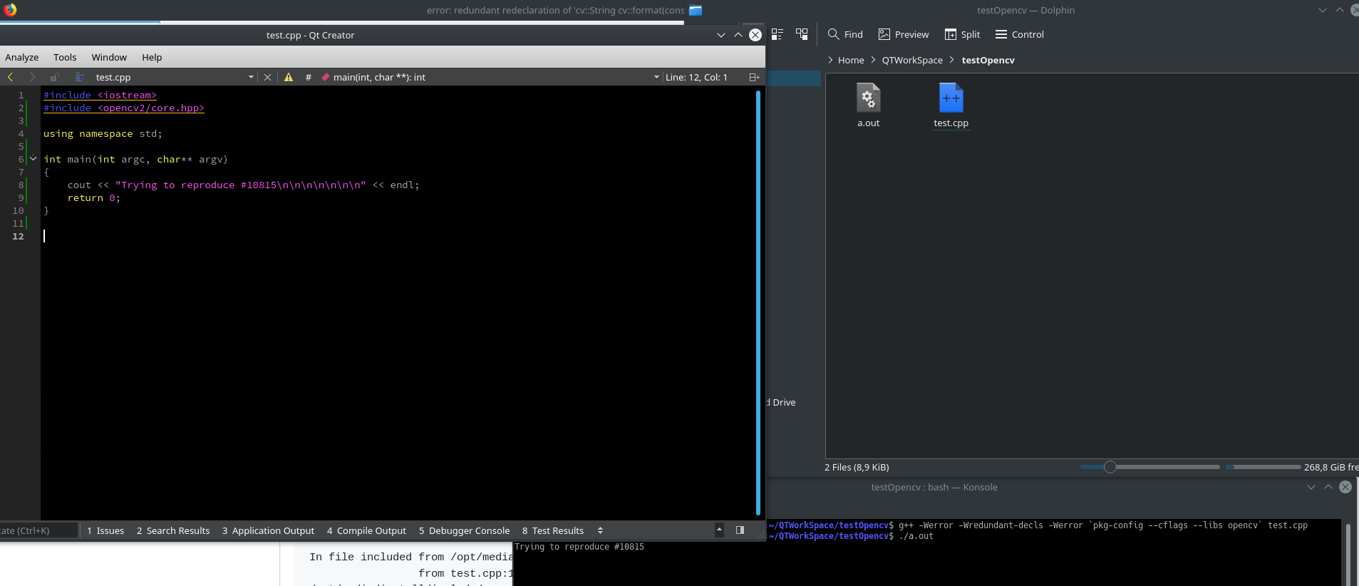 Error Redundant Redeclaration Of Cvstring Cvformatconst Char · Issue 10815