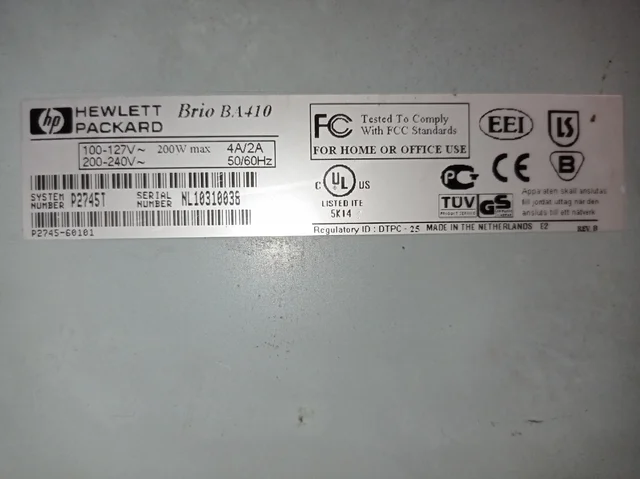 Please add support for HP Brio BA410 in 86box · Issue #3562 · 86Box ...