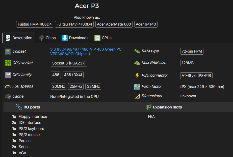 Please add support for Acer AcerMate 600 in 86box · Issue #3576 · 86Box/86Box · GitHub