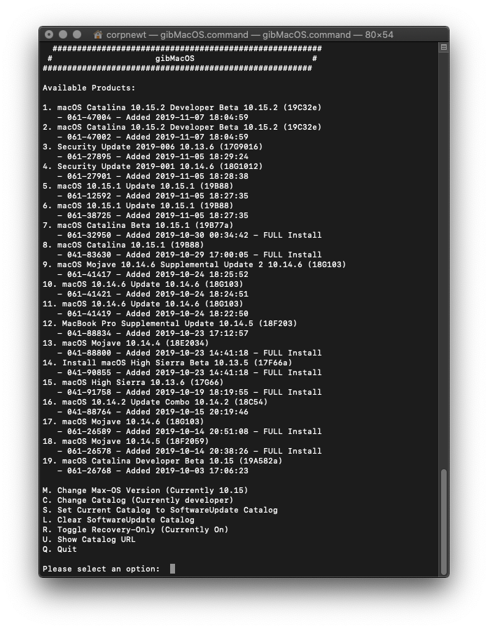 macOS Catalina 10.15.2 not showing in any catalog · Issue #34 · corpnewt/gibMacOS · GitHub