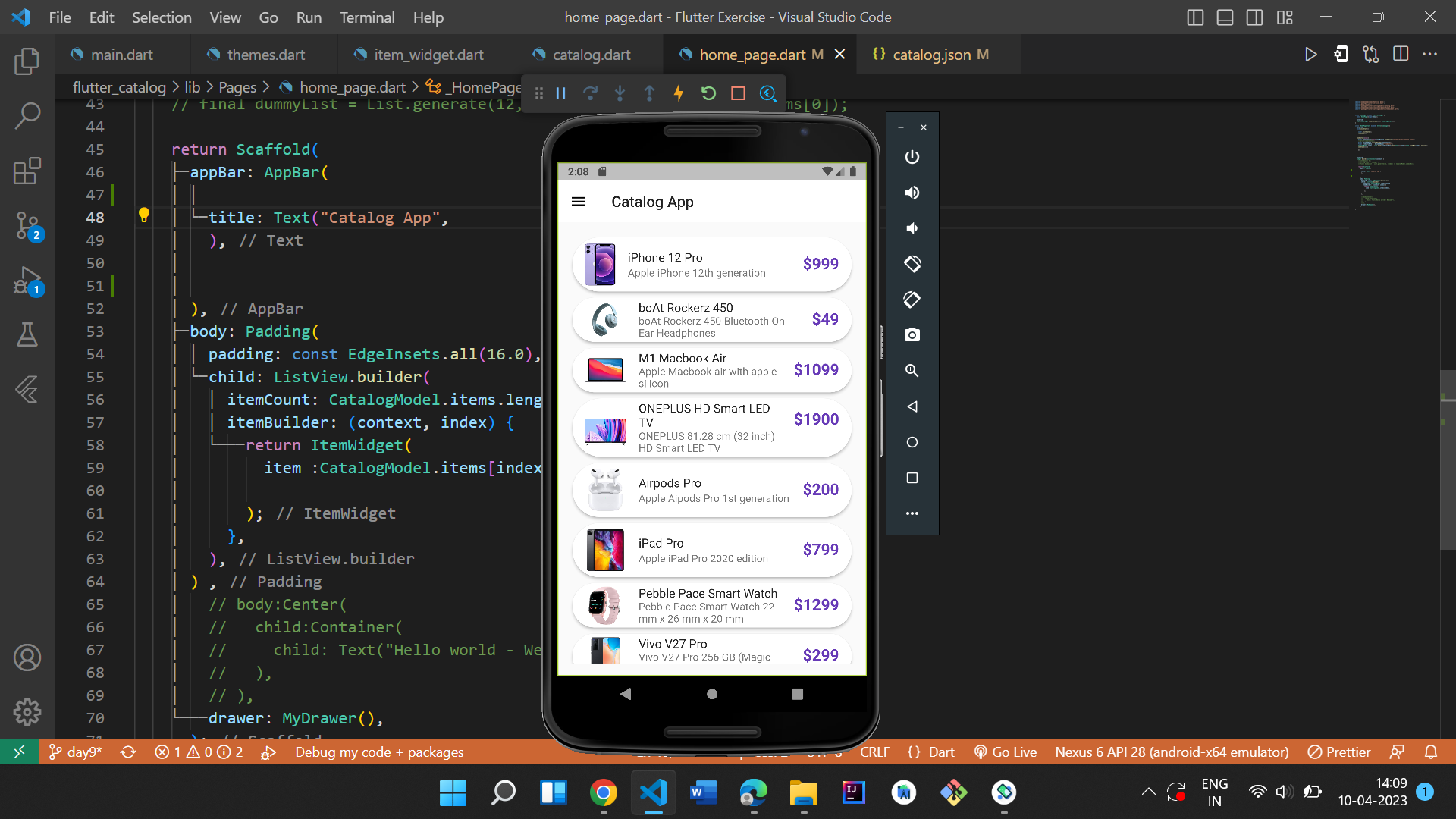 GitHub - itsnehabhagat05/catalog_app: first commit flutter - hello world app
