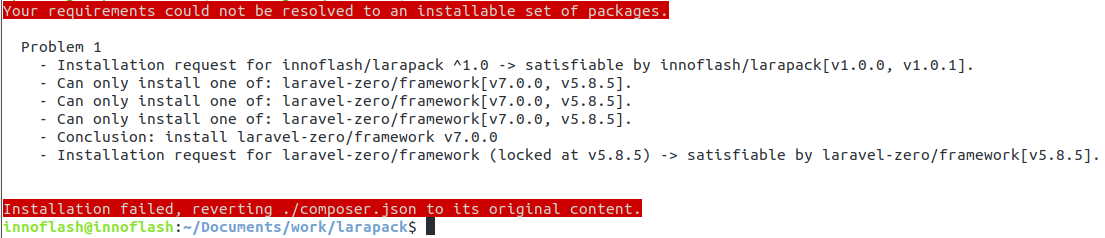 Can`t require app from packagist · Issue #286 · laravel-zero/laravel-zero · GitHub