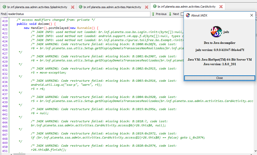 decompilation error · Issue #655 · skylot/jadx · GitHub