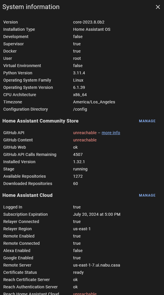 Multiple Connection Issues Since Update To 2023 8 · Issue 97544 · Home Assistant Core · Github