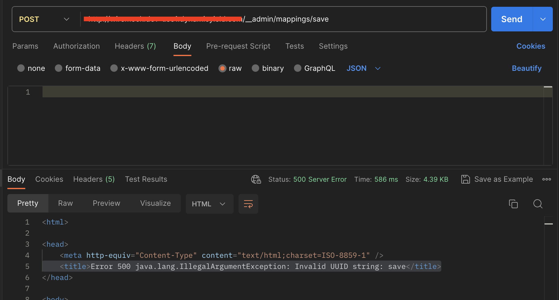 Error when trying to save stubs · Issue #2340 · wiremock/wiremock · GitHub