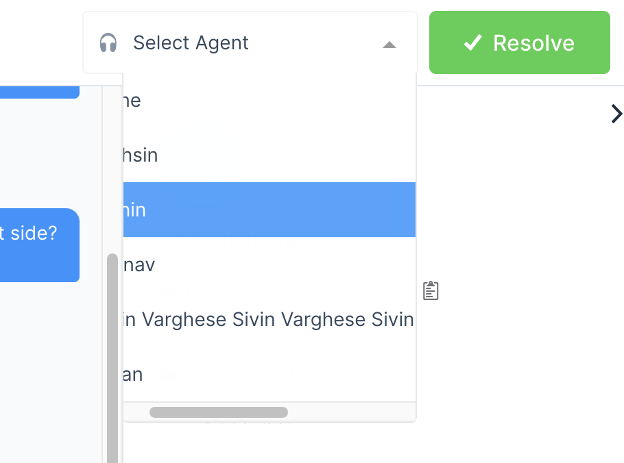 Bug: Text overflow in assign agent dropdown. · Issue #2039 · chatwoot/chatwoot · GitHub