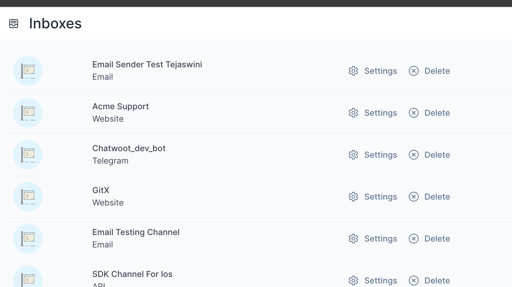 Enhancement: Change button design for tables in settings page · Issue #3548 · chatwoot/chatwoot ...