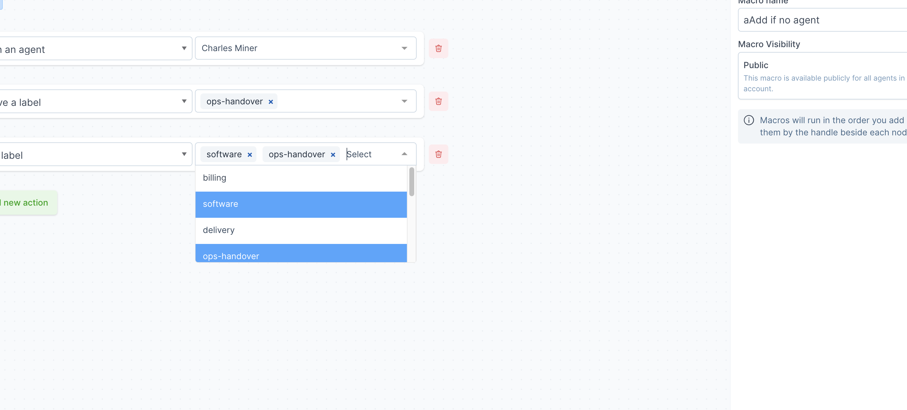 Inconsistent design in Macros · Issue #6167 · chatwoot/chatwoot · GitHub