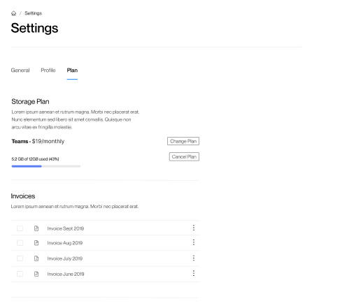 Implement Settings/plan page · Issue #1076 · ChainSafe/ui-monorepo · GitHub