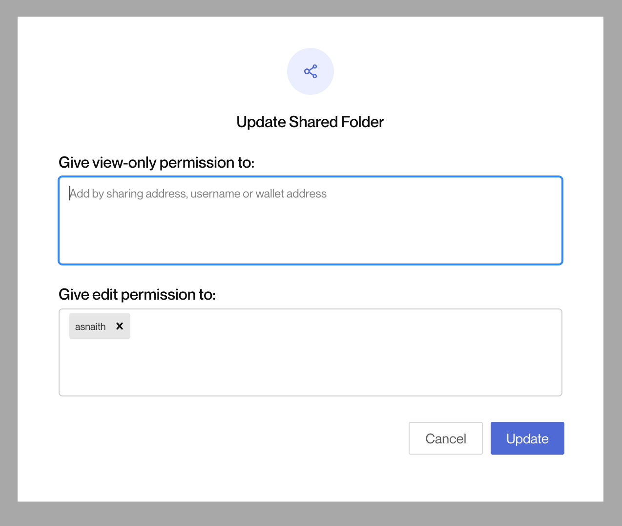 Create / Manage shared folder - drag and drop users between Readers/Writers · Issue #1523 ...