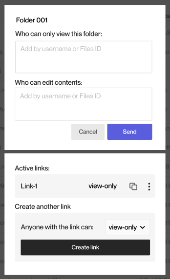 Allow link creation when sharing files · Issue #1631 · ChainSafe/ui-monorepo · GitHub