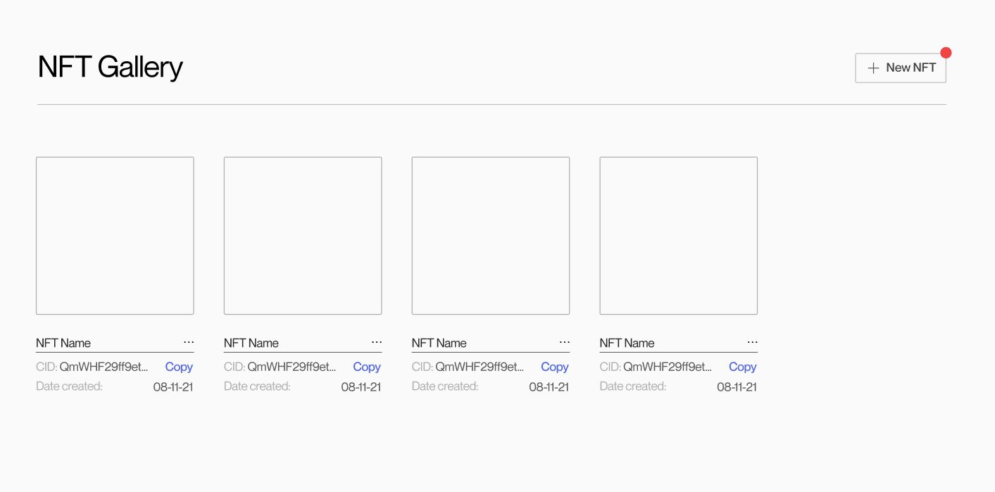 [storage] Display Nfts That Have Been Uploaded · Issue 2206