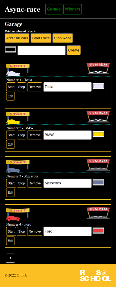 Async-race ( reakz ) · Issue #643 · rolling-scopes-school/support · GitHub
