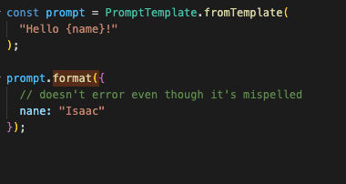 Better Typings for PromptTemplate.fromTemplate · Issue #1171 · langchain-ai/langchainjs · GitHub