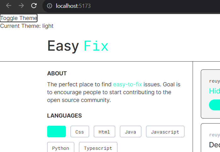 [FEATURE]: Dark Mode with Toggle Button · Issue #1 · vatsalsinghkv/easy ...