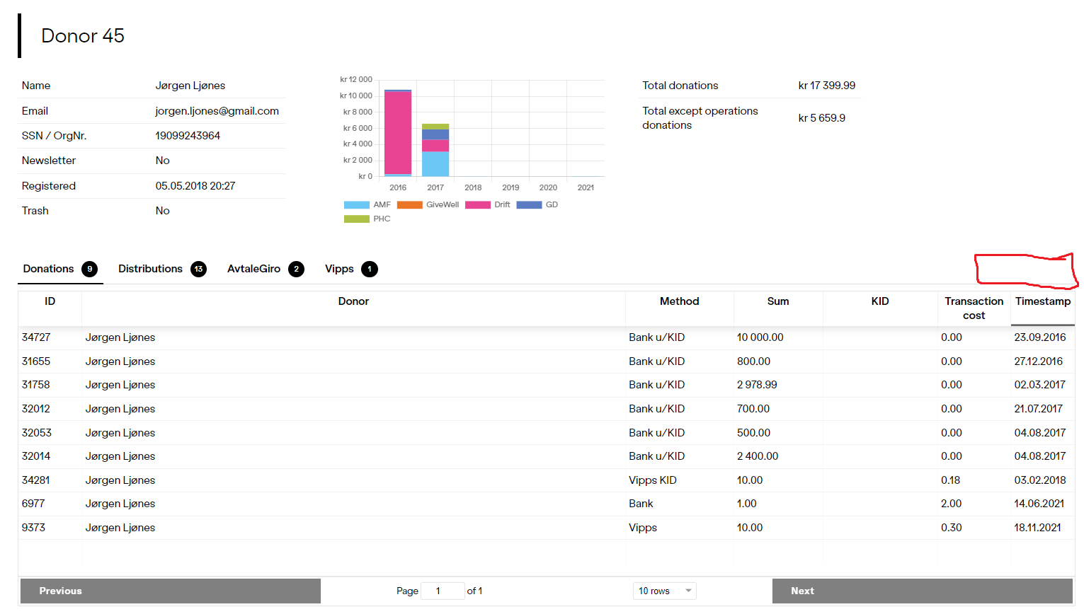 In the individual donor view, show their response(s) to referral question · Issue #206 ...