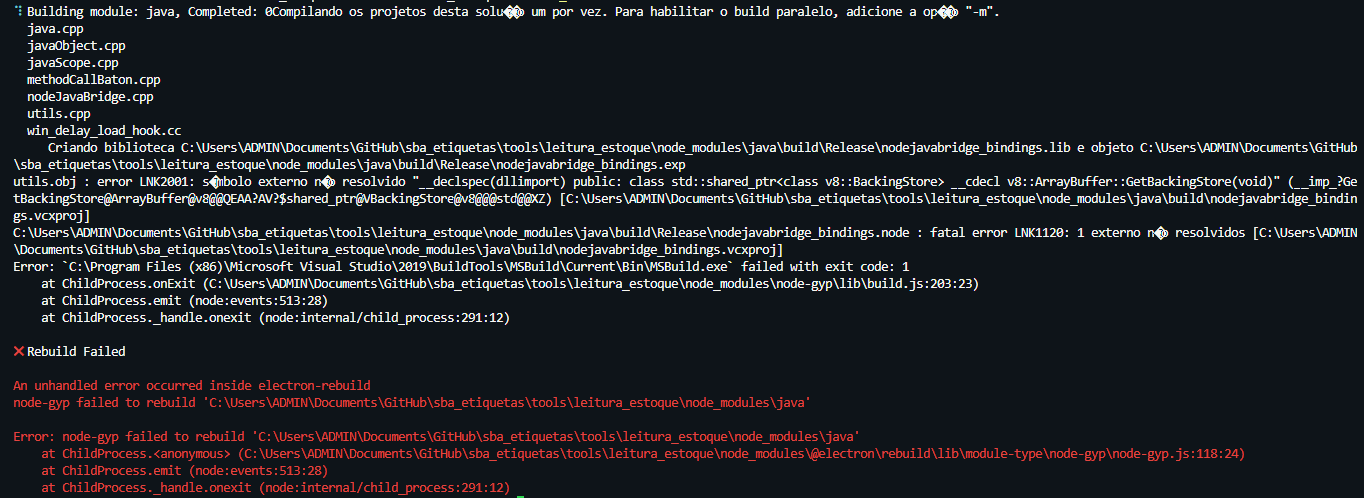 Error when rebuilding node-java package · Issue #1082 · electron ... Error when rebuilding node-java package · Issue #1082 · electron ...