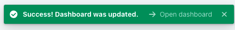 When you duplicate a chart or a dashboard, you should be taken to that saved chart or dashboard ...