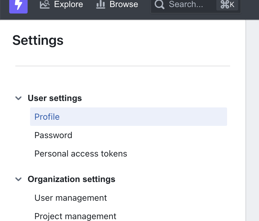 Sidebar Titles In Settings Pages Need Equal Spacing Above And Below · Issue 3192 · Lightdash 2603