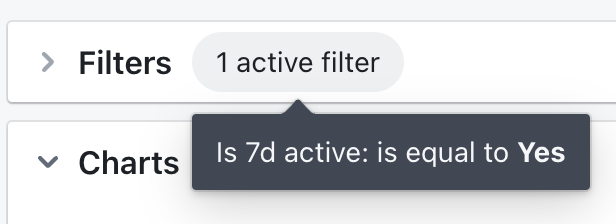 In view mode , you should be able to view the specific filters applied to a chart. · Issue #3272 ...