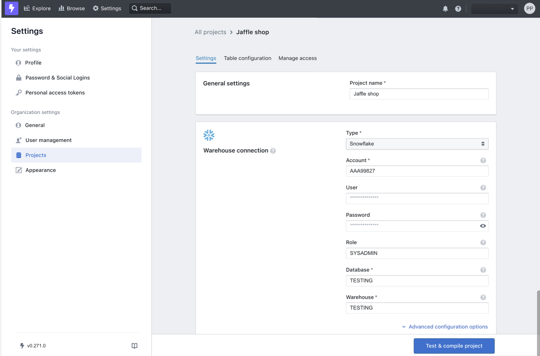 Add breadcrumbs in individual Project settings pages so that the user can go back to access 'All ...