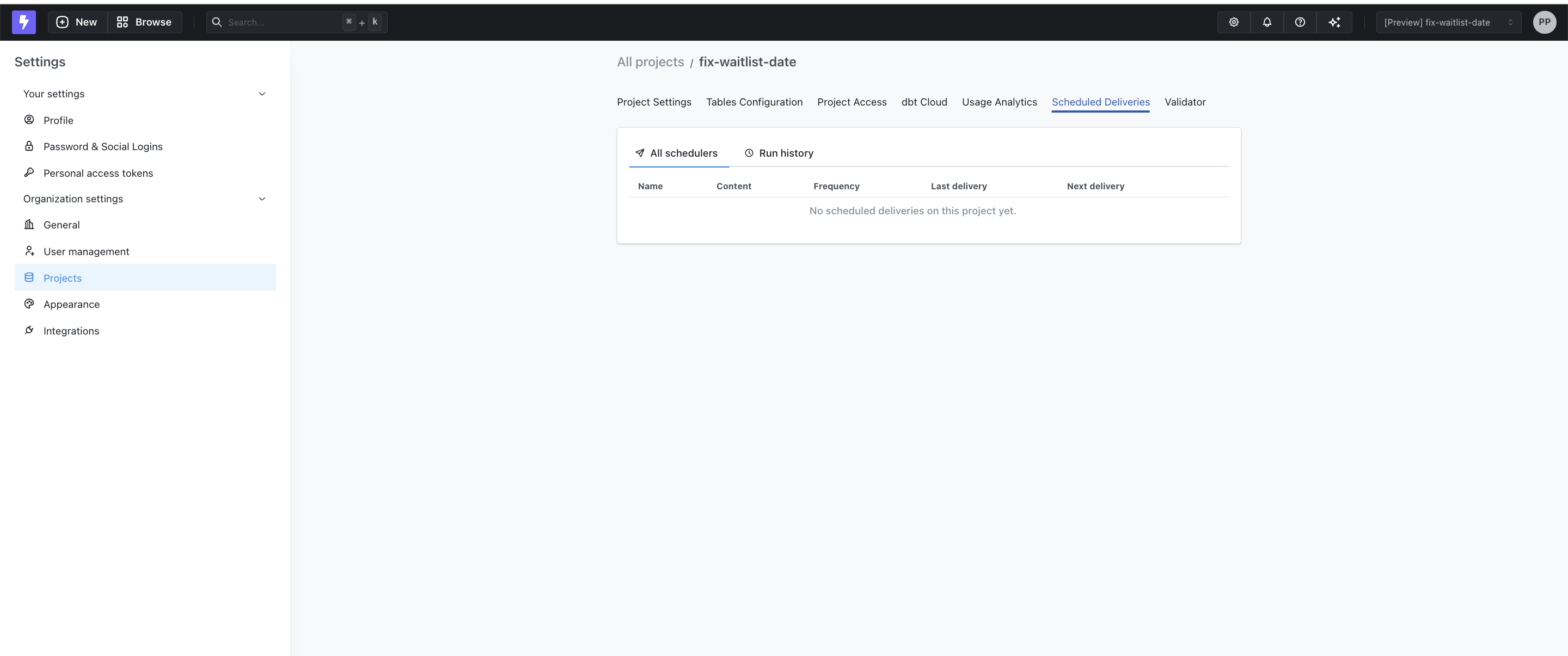 Increase max-width of content inside Project Settings · Issue #5652 · lightdash/lightdash · GitHub