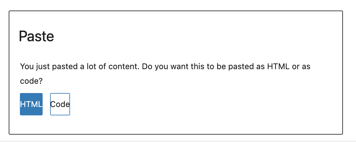 Pasting text that ends with ">" does not work on paragraph blocks · Issue #60 · Automattic ...