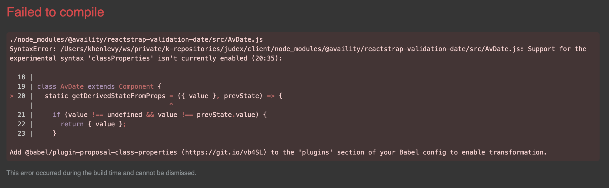 Integration with create-react-app 3.4.1 is not working. · Issue #603 · Availity/availity-react ...