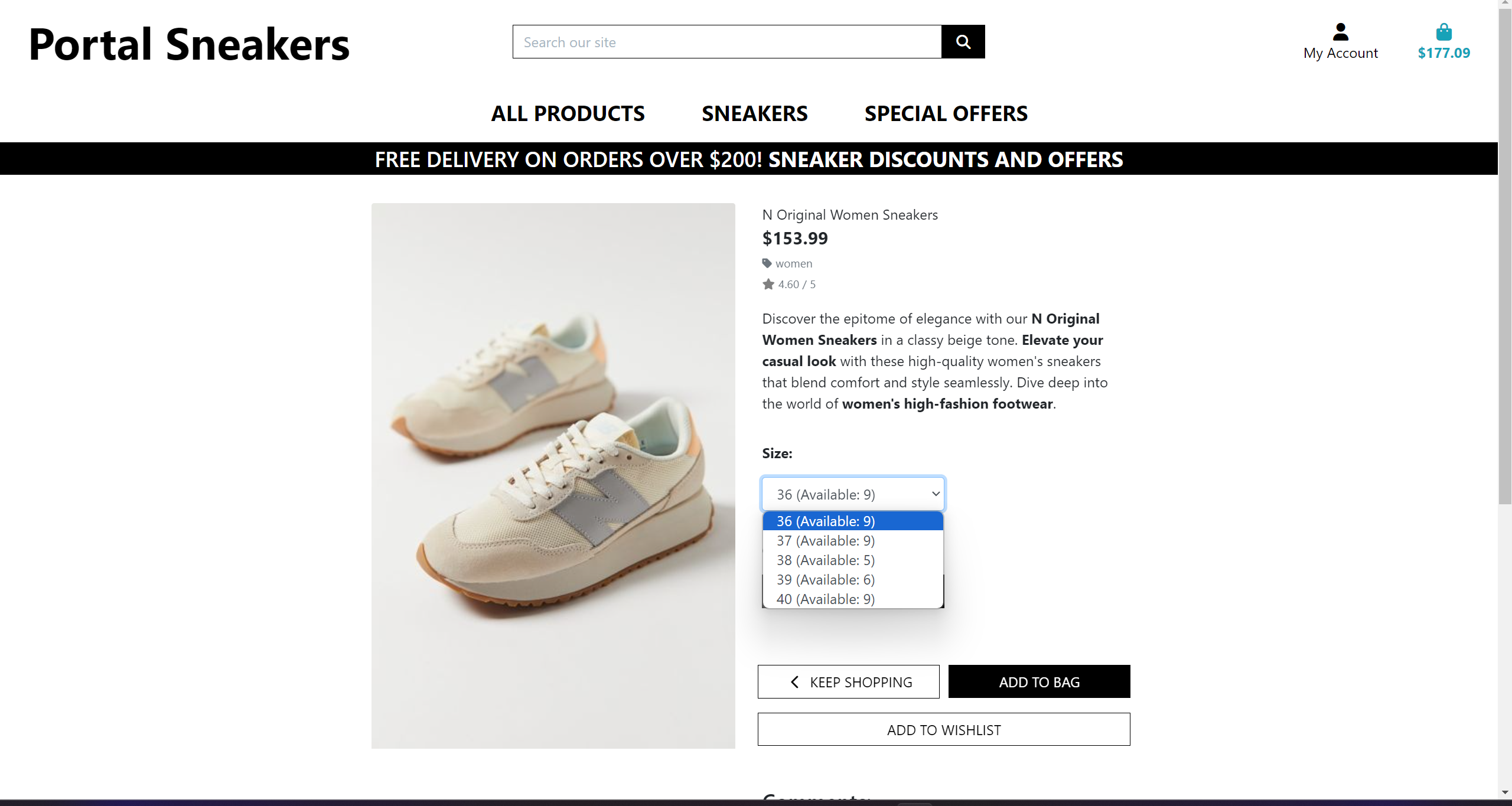 GitHub - Attila-fawal/portal-sneakers