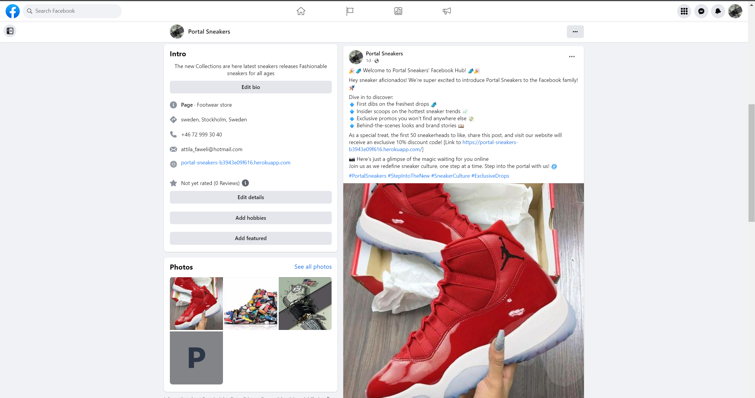GitHub - Attila-fawal/portal-sneakers