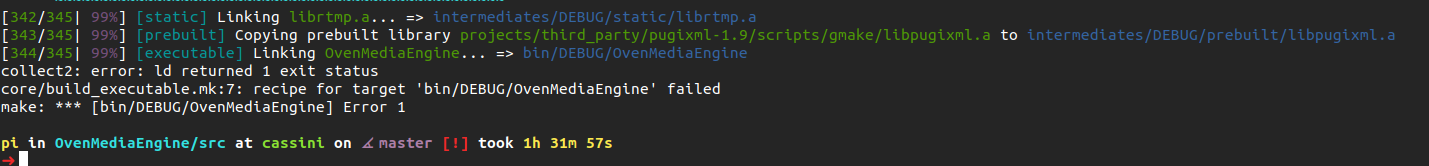Issue Building on Raspberry Pi the Debug version · Issue #290 · AirenSoft/OvenMediaEngine · GitHub