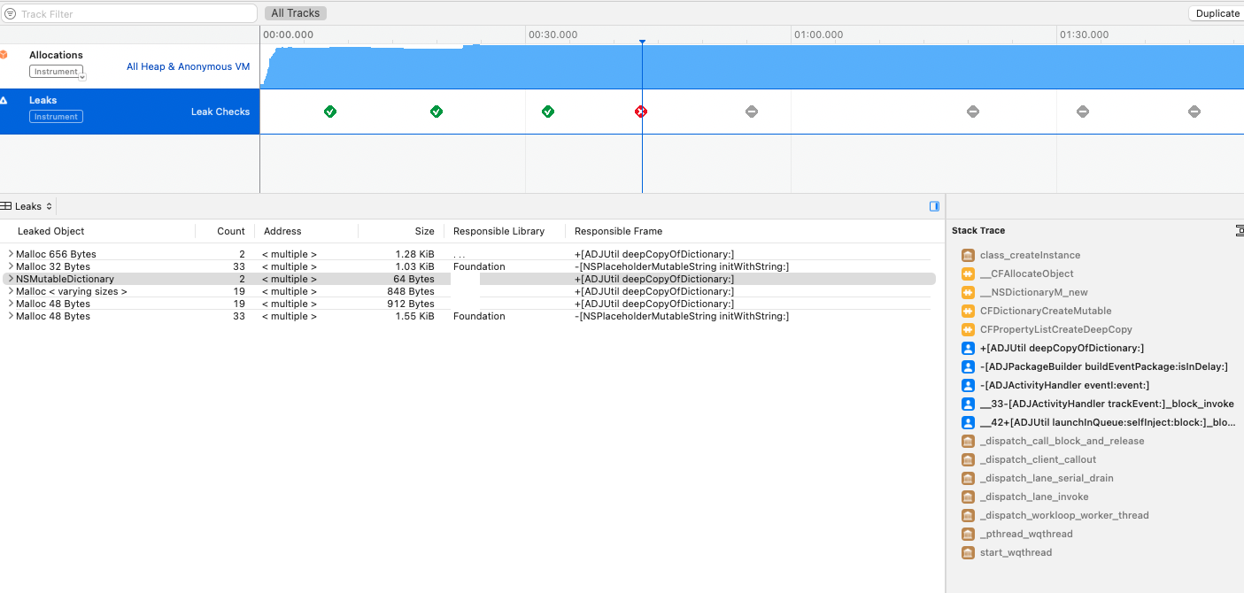 Memory Leaks In Trackevent · Issue 668 · Adjustiossdk · Github 