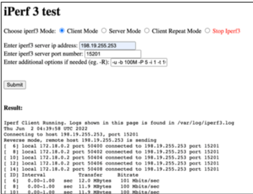 GitHub - cpcontainer/iperf3: Docker Container running iPerf3 for Cradlepoint routers