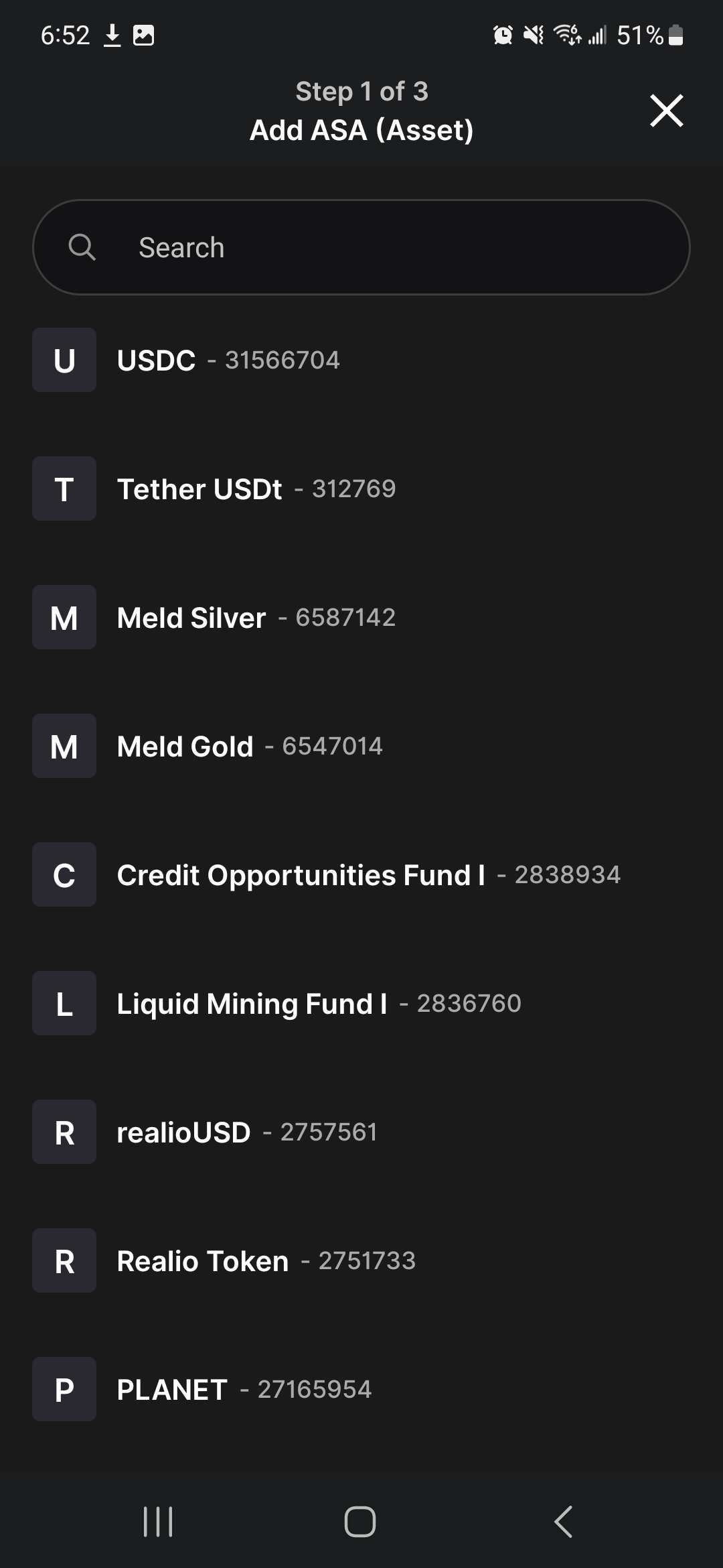 [Feature]: Update supported Algorand ASA list on Ledger Live UI. · Issue #5257 · LedgerHQ/ledger ...