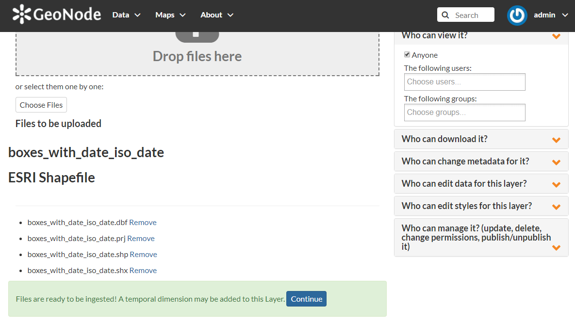 GNIP: Add support for vector temporal series to GeoNode (CSV/SHP). · Issue #3485 · GeoNode ...