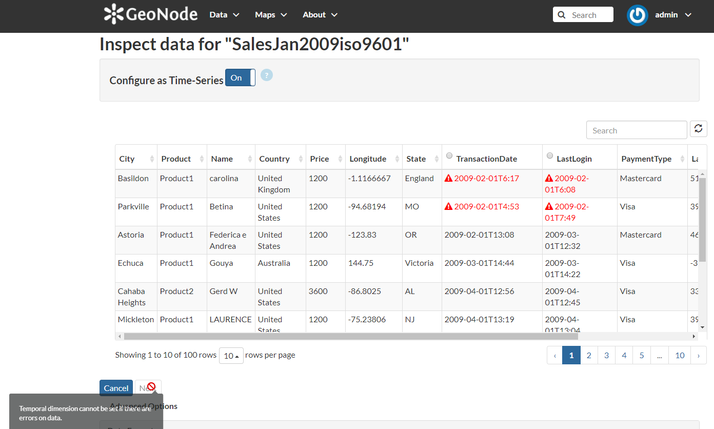 GNIP: Add support for vector temporal series to GeoNode (CSV/SHP). · Issue #3485 · GeoNode ...