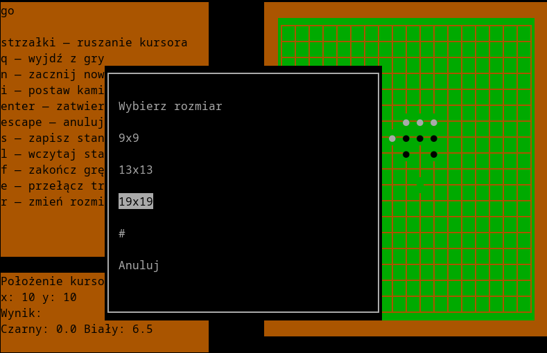GitHub - mikolaj-klikowicz/go: Go with ncurses interface