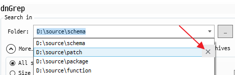 Feature Request: Delete each folder history & Favorite folder · Issue #836 · dnGrep/dnGrep · GitHub