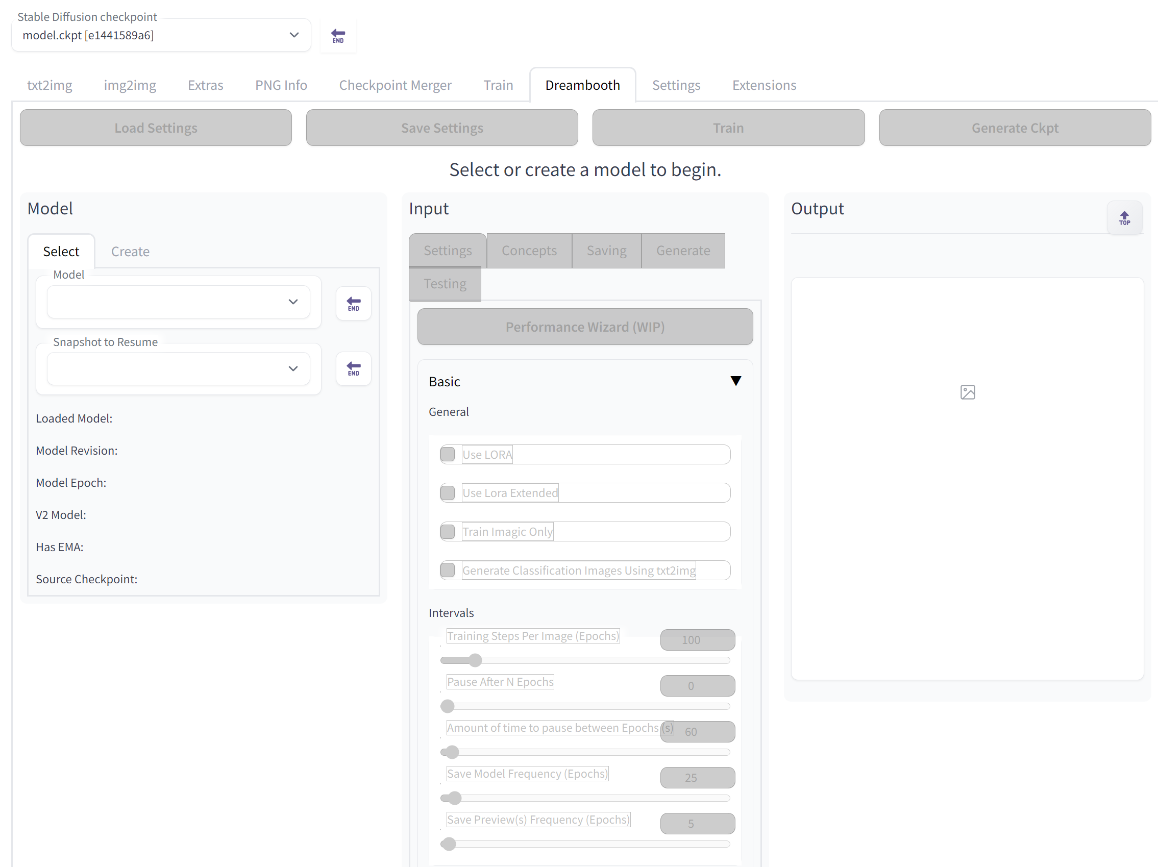 [Bug]: The Dreambooth extensions tab grayed out · Issue #8605 · AUTOMATIC1111/stable-diffusion ...