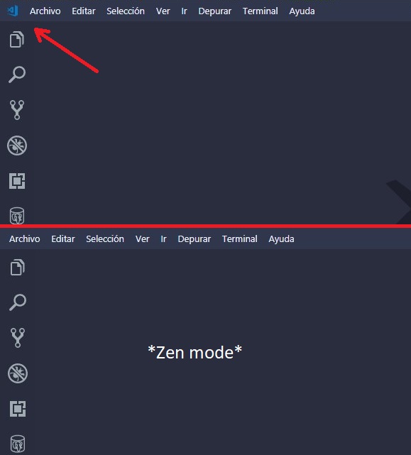 Logo vscode in zen mode · Issue #64776 · microsoft/vscode · GitHub