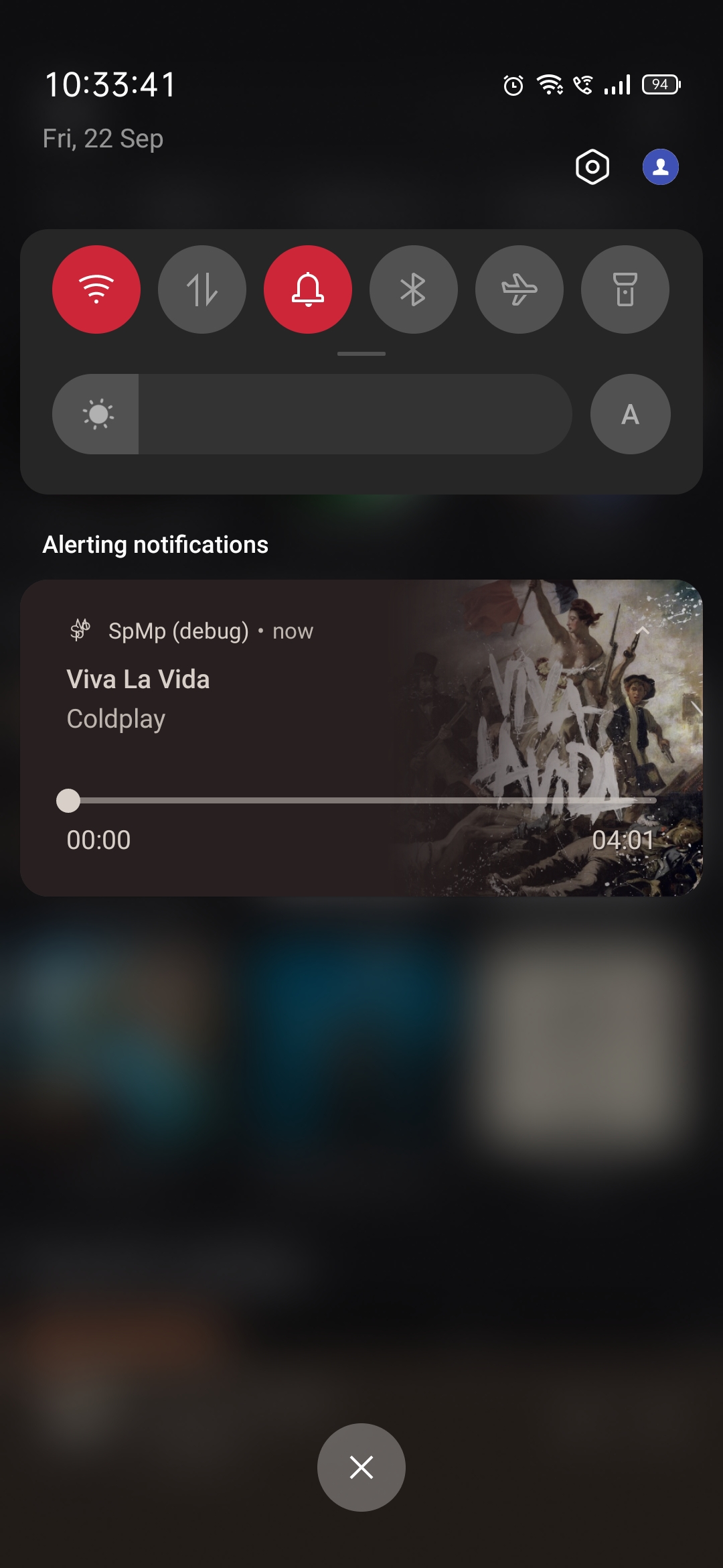 No play/ pause, next/ previous button is shown in the lockscreen and status bar · Issue #151 ...