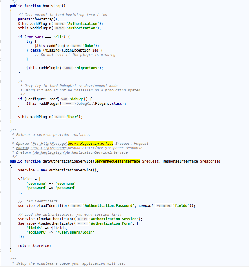 Policy for `Cake\Http\ServerRequest` has not been defined. · Issue #88 · cakephp/authorization ...