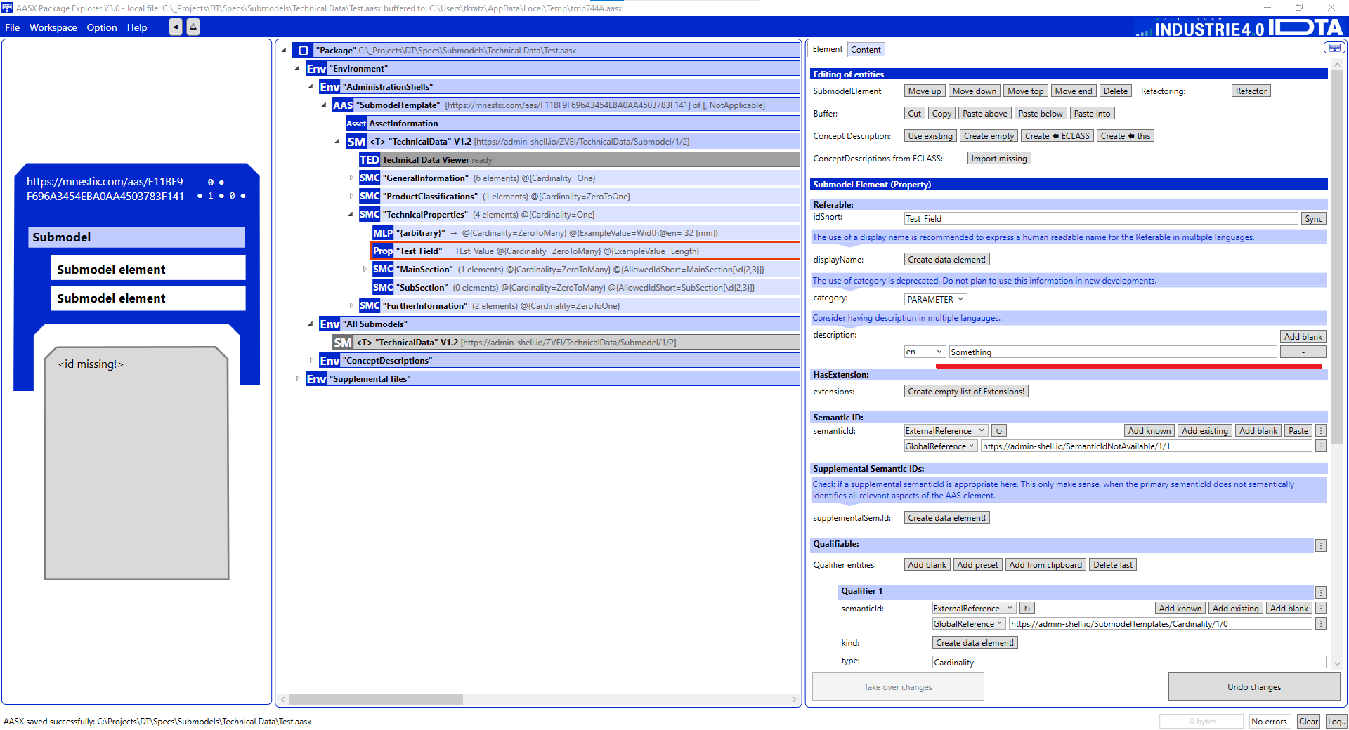 Technical Data Viewer Using Description Field As Property · Issue 650 · Admin Shell Ioaasx
