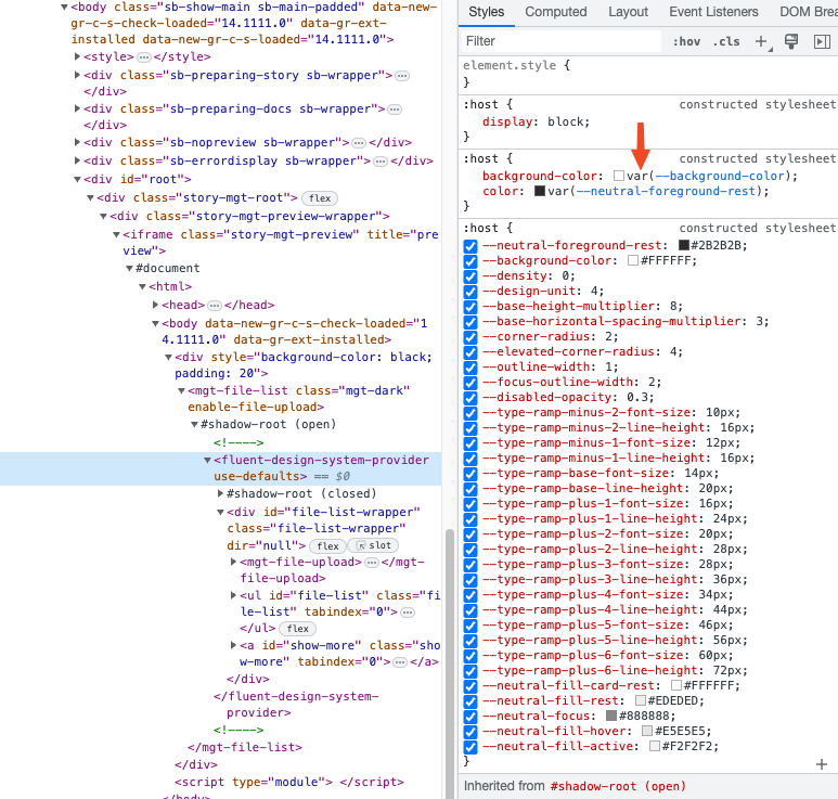 [BUG] mgt-file-list dark mode still has white background · Issue #2397 · microsoftgraph ...