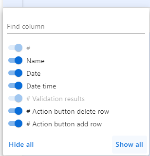 [data-grid] Disable the `Hide All` button in the `GridColumnsPanel` · Issue #4297 · mui/mui-x ...