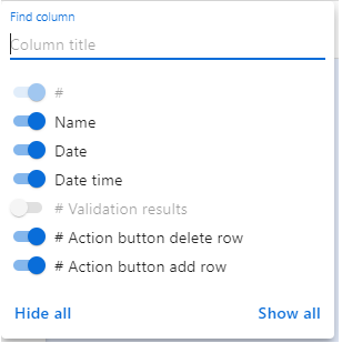 [data grid] Column menu show all button, shows also locked/hidden columns · Issue #8234 · mui ...